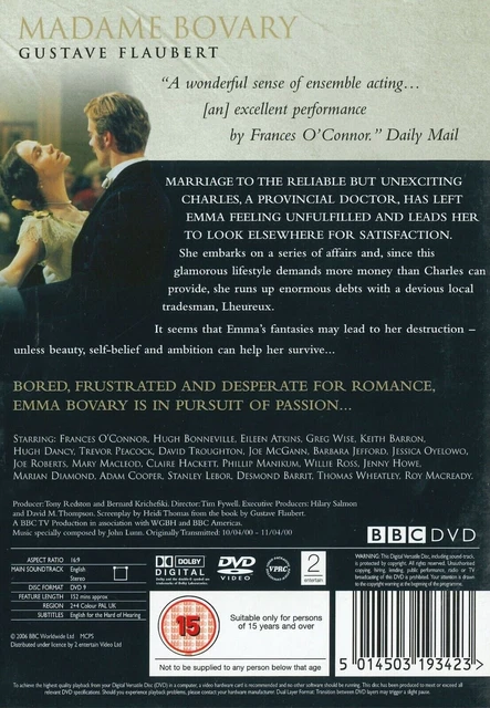 SIGNORA BOVARY (2000) DVD, Frances o'Connor, Greg Saggio Regione 2 & 4] EUR 2,35 - PicClick IT