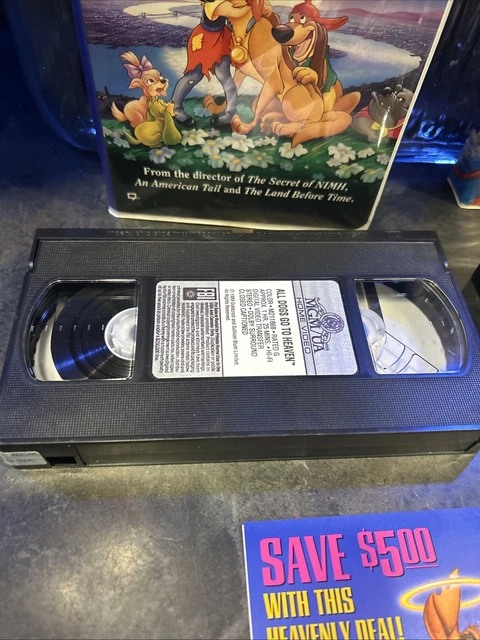 LOT OF 2. All Dogs Go to Heaven 1 &2.VHS, 2000, Clam Shell Family ...