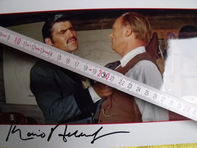 ORIGINAL AUTOGRAMM HANDSIGNIERT Mario Adorf Karl May Filme Winnetou EUR ...
