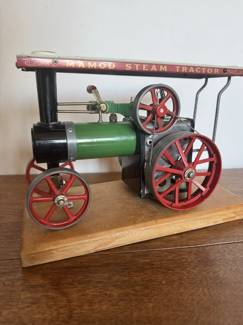 MAMOD STEAM TRACTOR TE-1A Tractor Engine original with roof green body ...
