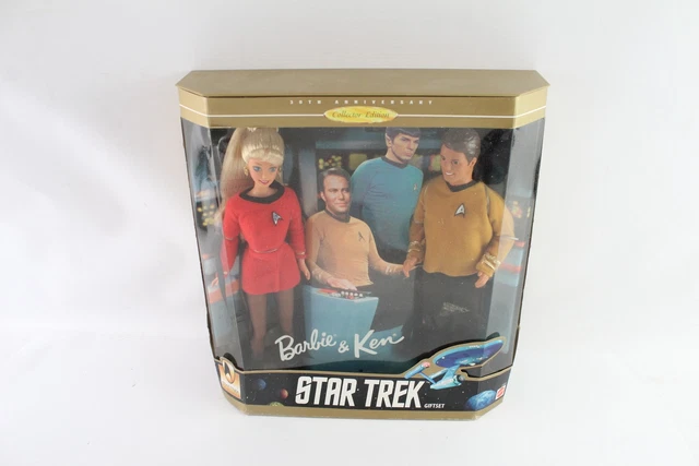 MATTEL STAR TREK Barbie & Ken 1996 Boxed Fashion Dolls Collectable 30th ...