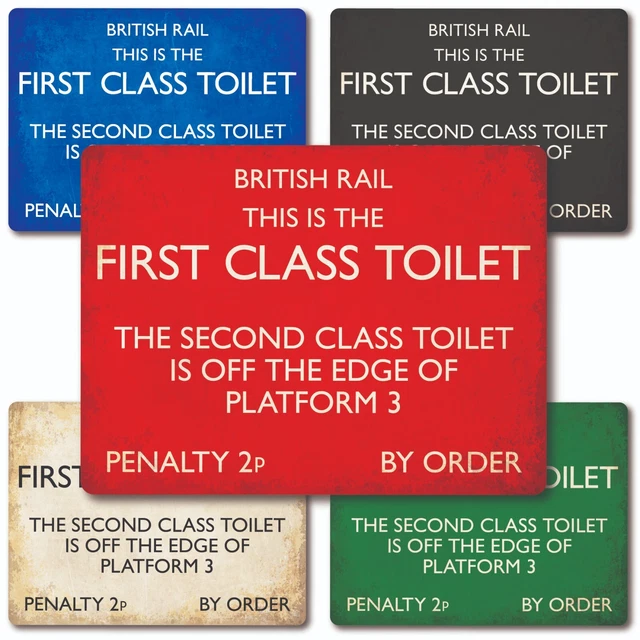RAILWAY STATION SIGN Reproduction British Rail Toilet Sign Vintage Rail ...