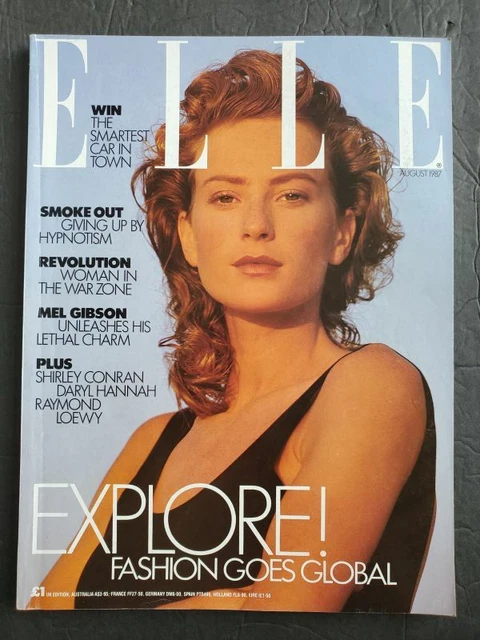 1987 UK ELLE Daryl Hannah Naomi CAMPBELL Cecilia Chancellor Gail O ...