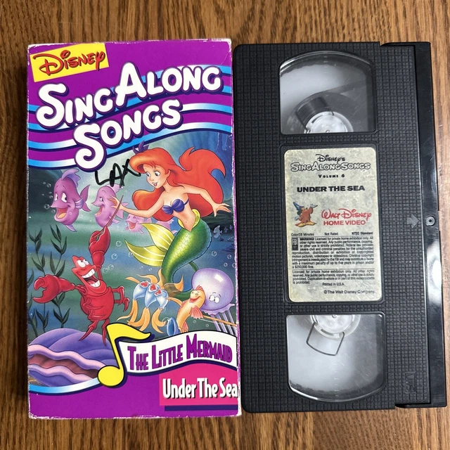 DISNEYS SING ALONG Songs - The Little Mermaid: Under the Sea (VHS, 1991 ...