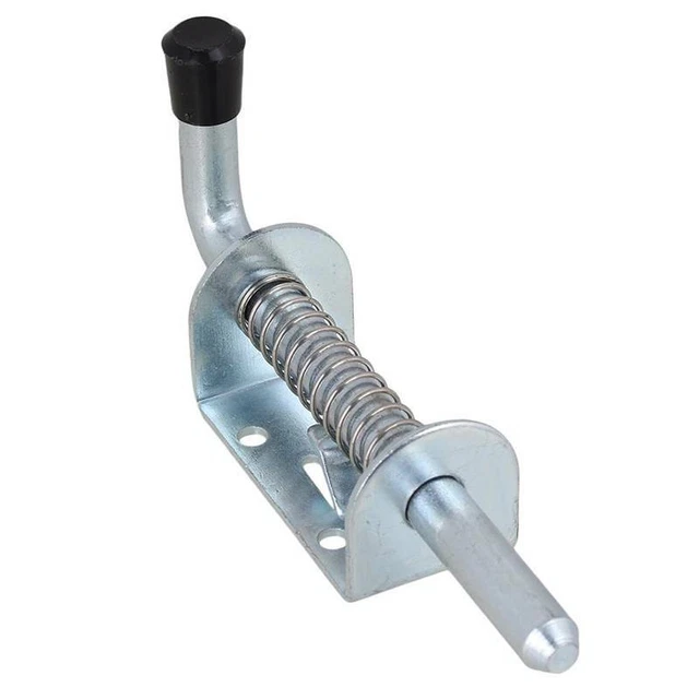 HEAVY DUTY BARREL Bolt Lock Spring Loaded Latch Locking Gate Shed Door ...