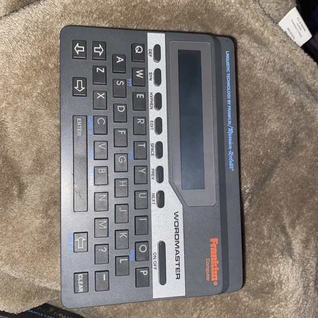 FRANKLIN WORDMASTER DELUXE Dictionary Model WM-1055 Merriam Webster $5. ...