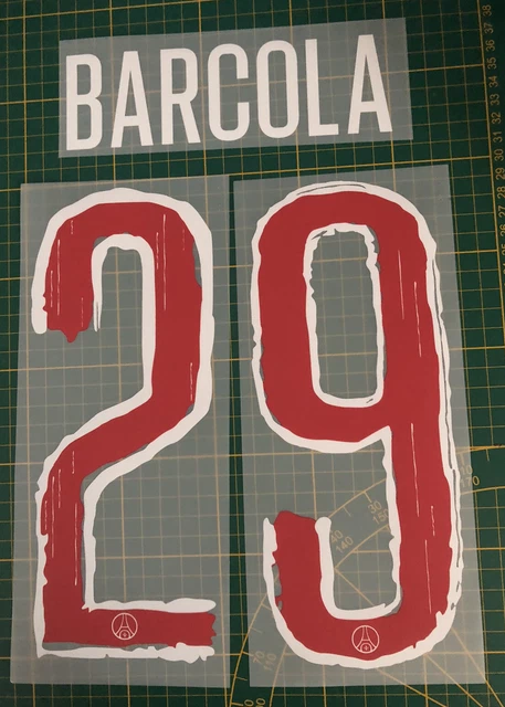 FLOCAGE BARCOLA #29 2024 2025 PARIS Domicile Version Coupe D’europe EUR ...