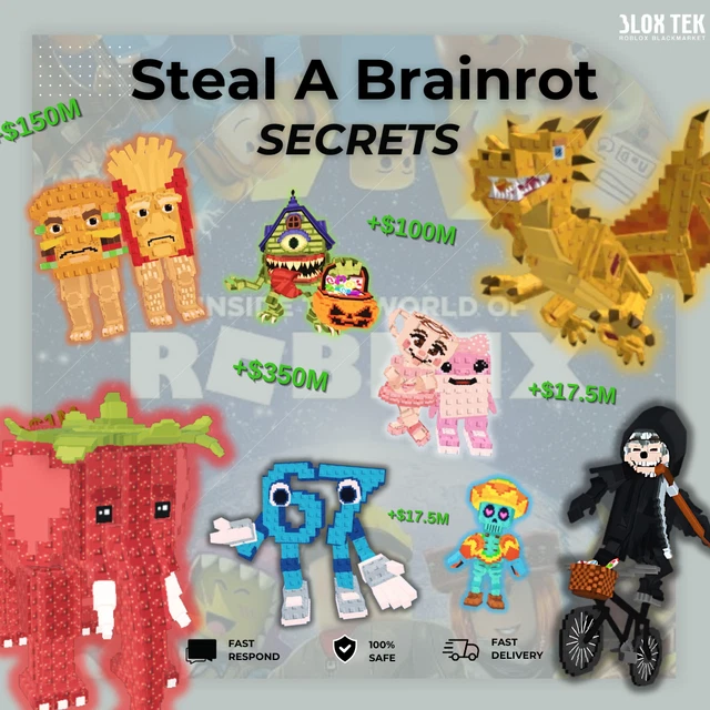 STEAL A BRAINROT | All Secrets | Brainrot | 24/7 DELIVERY🚀SAB Burguro ...