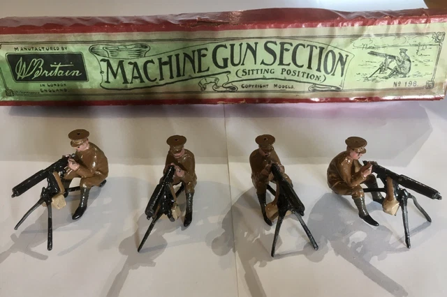 BRITAINS SET 198 Machine Gun Section WW1 in Whistock Box £45.00 ...
