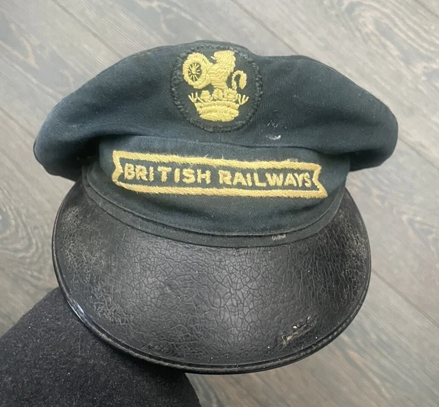 ORIGINAL EARLY 1950S British Railways Locomotive Train Drivers cap £23. ...