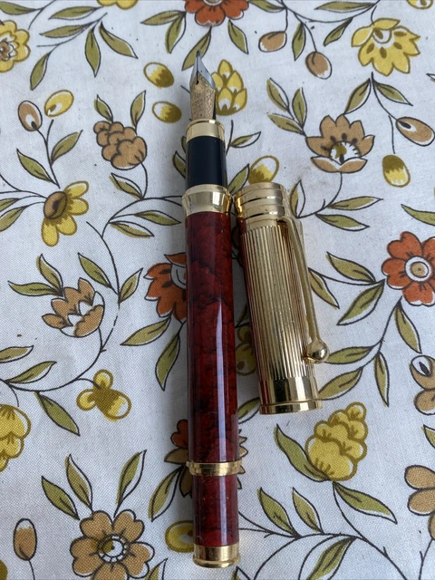 ANCIEN STYLO PLUME Rouge Plume Iridium Point Germany Écriture EUR 19,90 ...