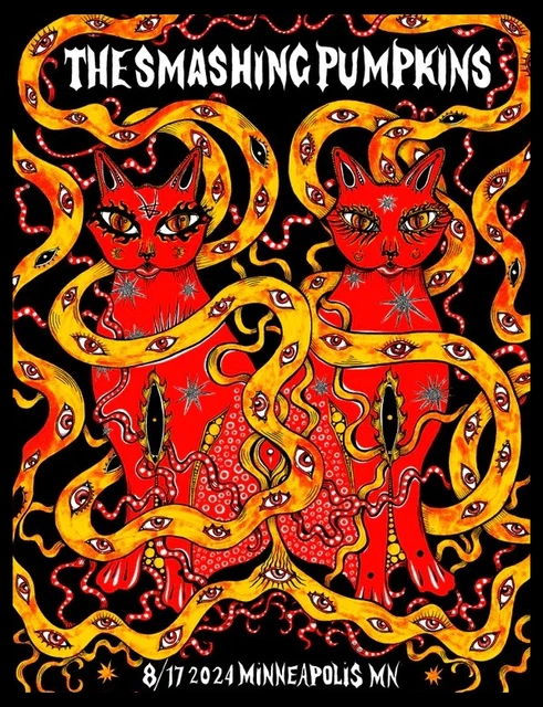 THE SMASHING PUMPKINS 2024 Music Concert Posters Print Wall Art A3,A4 ...