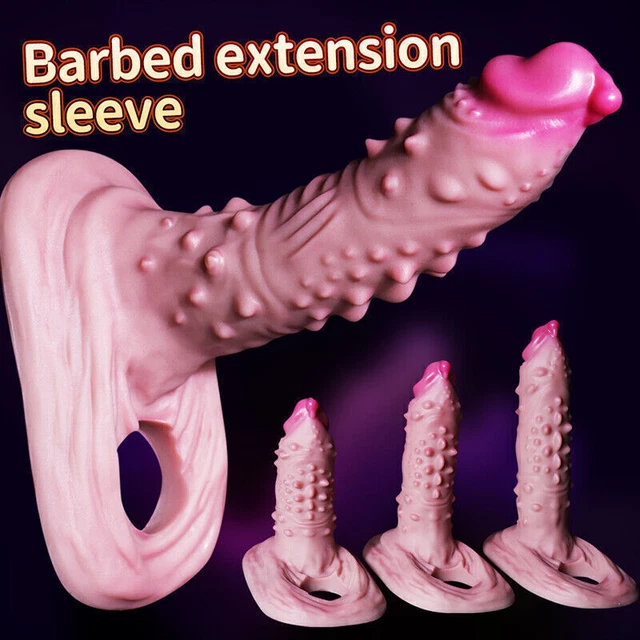 FANTASY THICK REALISTIC Penis Extender Cock-Sleeves-Sheath Girth Enlarger Condom EUR 15,95 ...