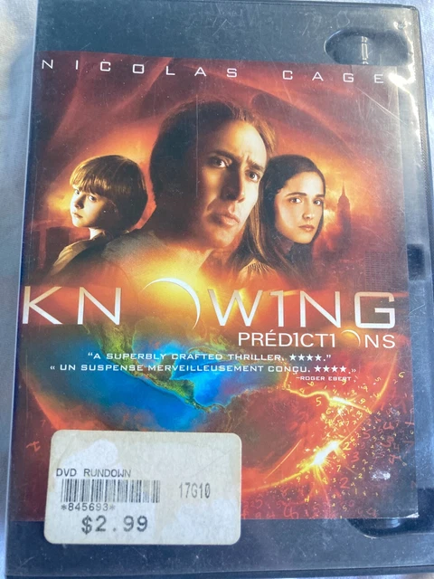 KNOWING - NICOLAS Cage - DVD Movie $6.95 - PicClick CA