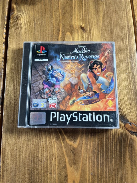 DISNEYS ALADDIN IN NASIRAS REVENGE PS1 GAME BLACK LABEL Excellent ...