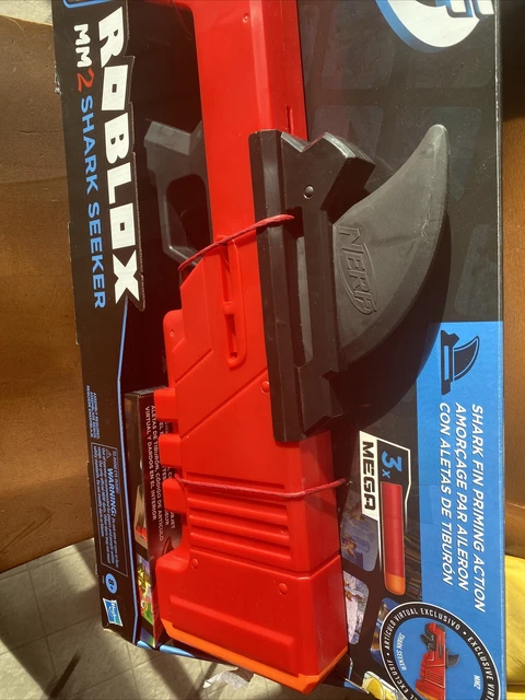 PISTOLET NERF ROBLOX MM2 SHARK SEEKER ROBLOX AVEC CODE flambant neuf ...