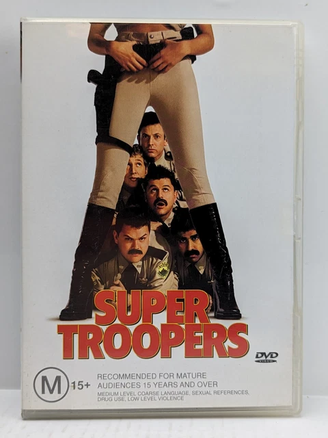SUPER TROOPERS DVD Region 4 PAL PreOwned Jay Chandrasekhar Kevin ...