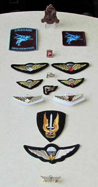 CANADIAN AIRBORNE WINGS Patches and more All Original Lot $137.07 ...