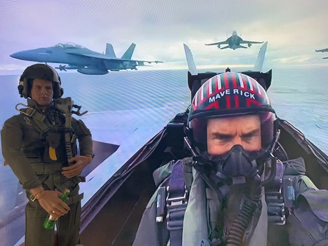 TOP GUN MAVERICK Tom Cruise 12” F-18 Hornet Pilot Hot Toy Kit Bash bbi ...