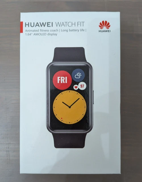HUAWEI WATCH FIT 46 mm Case Graphite Black Fitness Activity Tracker ...