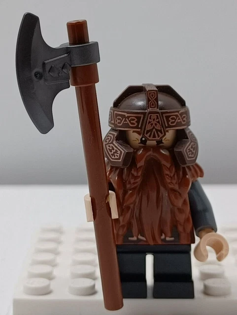 LEGO GIMLI - Eyelids Minifigure with Axe Lord of the Rings - The Hobbit ...