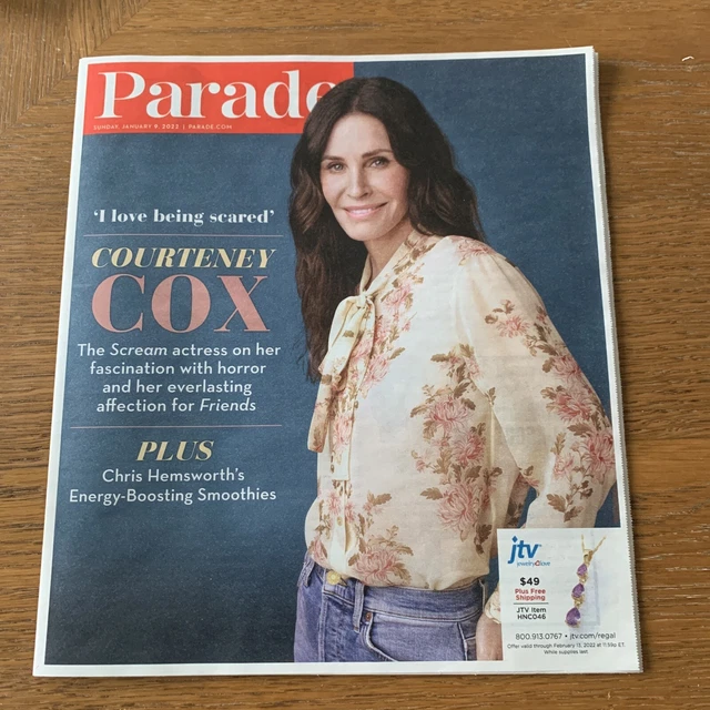 PARADE MAGAZINE 2022 COURTENEY COX Friends Celebrity Movie TV Newspaper ...