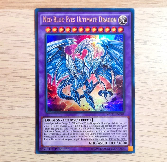 NEO BLUE-EYES ULTIMATE Dragon - Yugioh MVP1-EN001 - Ultra Rare 1st ...
