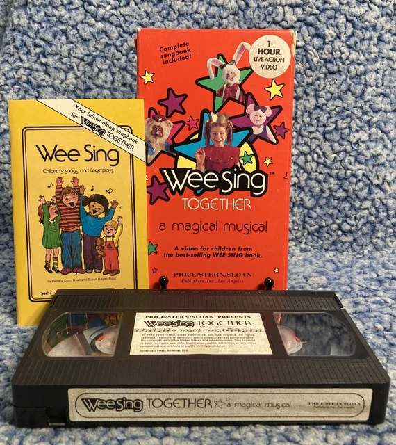 WEE SING TOGETHER: A Magical Musical VHS 1985 w/Song Book RARE OOP Sing ...
