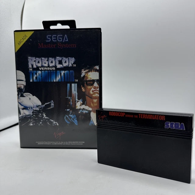 ROBOCOP VERSUS THE Terminator Sega Master System No Manual, TESTED AND ...