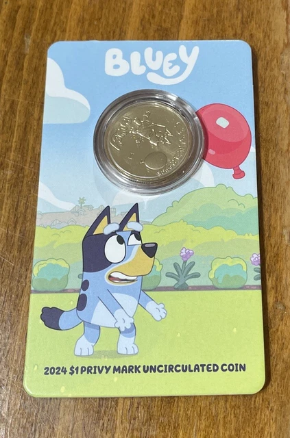 2024 RAM $1 Bluey Coin Card Bluey Coins in Cards Australia Post EUR 14 ...