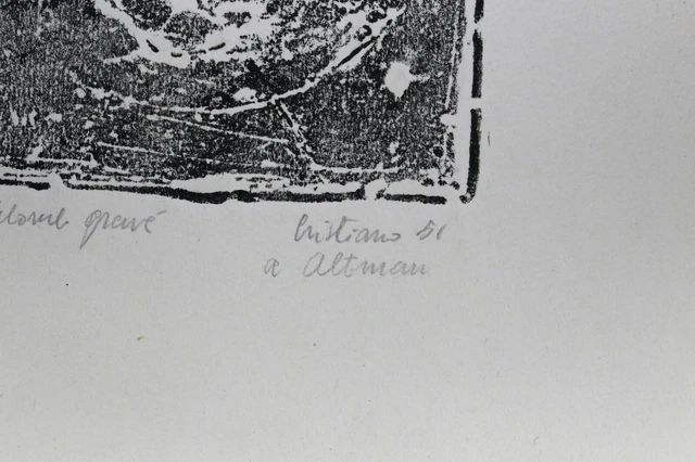 RENATO CRISTIANO (1926) Graviertes Gewidmetes Blei Lam Kuba Abstrakt ...