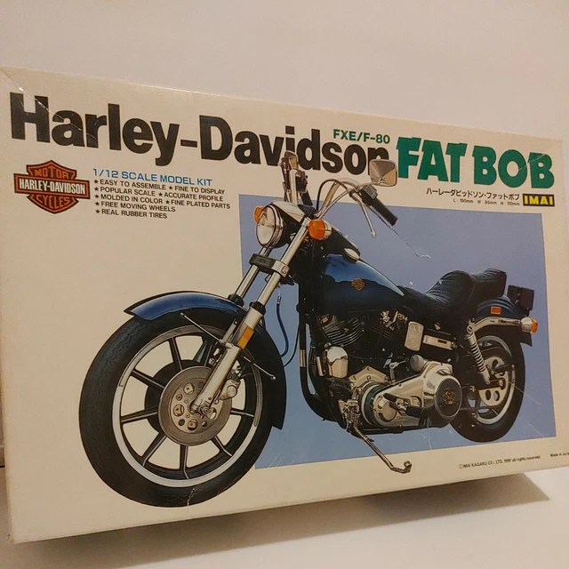HARLEY DAVIDSON FAT Boy Model Kit 1991 IMAI 1/12 Scale FXE/F-80 see ...