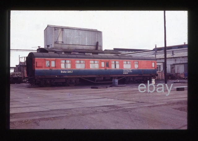 ORIGINAL 35MM SLIDE - ex LMS Coach 'Brake Unit 2' M45054M at Derby works c.1972. £6.50 - PicClick UK