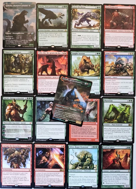 MTG GODZILLA COMMANDER Deck Zilortha force incarnée 100 Cartes Magic ...