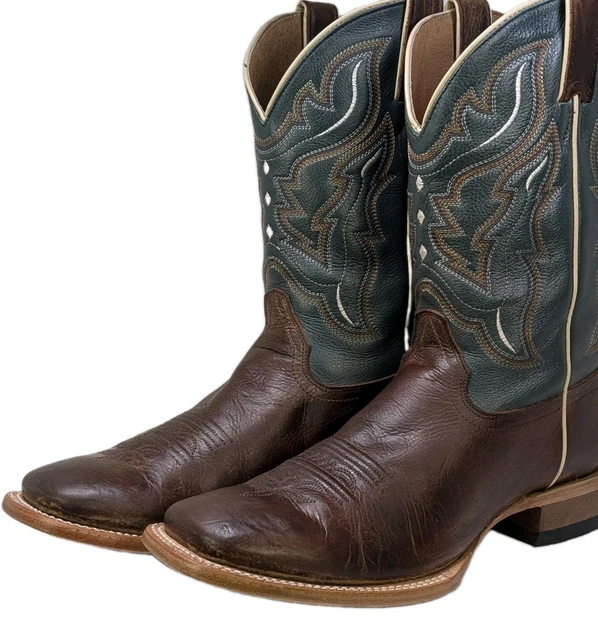 CODY JAMES MEN'S Western Cowboy Boots Leather Square Toe Ranch Rodeo 10 ...