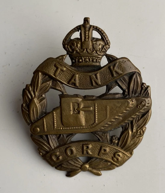 WW1 TANK CORPS Bronze Cap Badge £14.99 - PicClick UK
