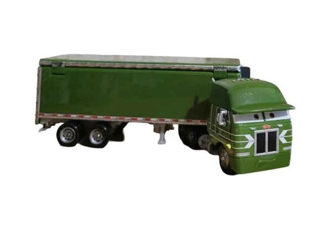 DISNEY PIXAR CARS Gil Peterbilt Hauler Green Truck Lorry Action Toy Car ...