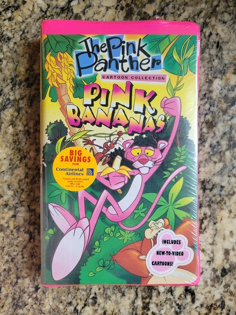 PINK PANTHER CARTOON Collection, Pink Bananas VHS Clam Shell Bonus ...
