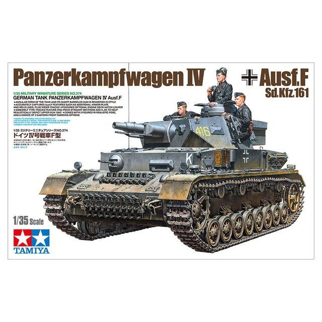 TAMIYA 1/35 PANZERKAMPFWAGEN IV Pz.Kpfw.IV Panzer IV Ausf.F - MODEL KIT ...