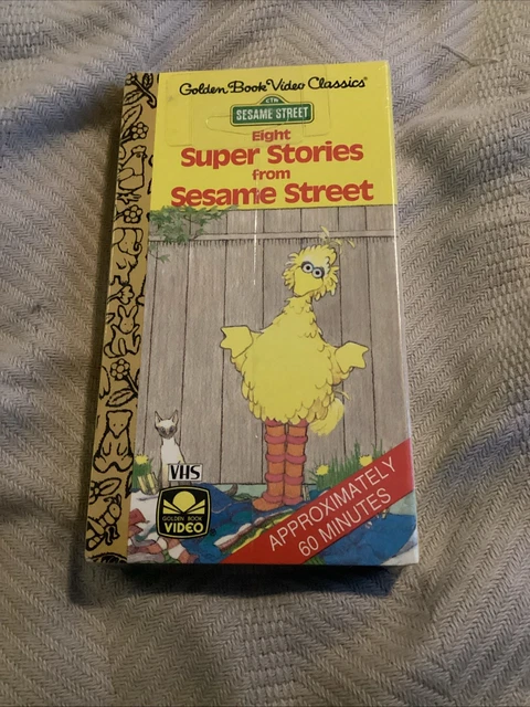 NEW! SESAME STREET Golden Book Video Classic VHS Tape Eight 8 Super ...
