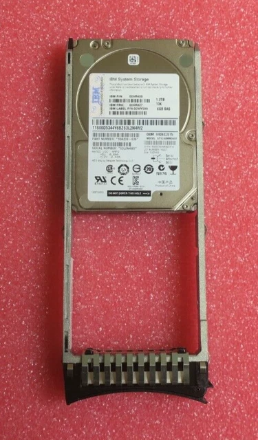 IBM STORWIZE V7000 Gen2 G2 1,2 TB 10K SAS 6G 2076-AHF3 2,5" disco ...