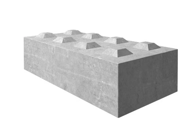 BETONSYSTEMBLOCK BETONBLOCKSTEINE Betonblock Betonstein 160x80x40 mit ...