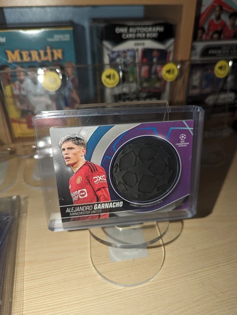 TOPPS UCC FLAGSHIP 2024 Starball Relic Alejandro Garnacho Manchester ...