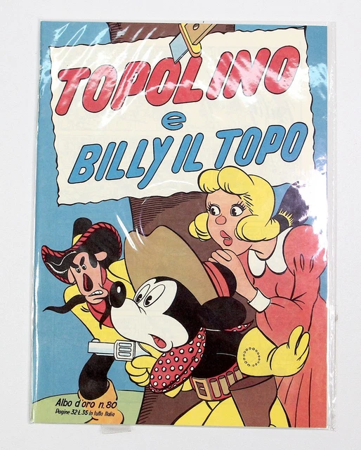 MICKEY MOUSE AND Billy the Mouse Comic Walt Disney Golden Book No. 80 ...