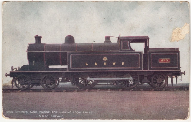 LNWR OFFICIAL POSTCARD - Local Train Tank Locomotive #528 - 6 million ...