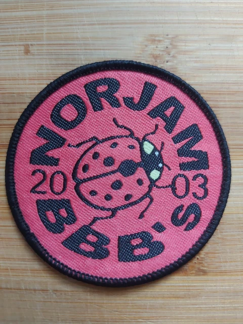 UK SCOUTING NORFOLK Jamboree 2003 Scout Sub Camp Badge Bishey Barney's ...