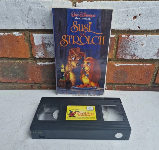 RARE* GERMAN VHS VIDEO - Susi und Strolch VHS Meisterwerk - WALT DISNEY ...