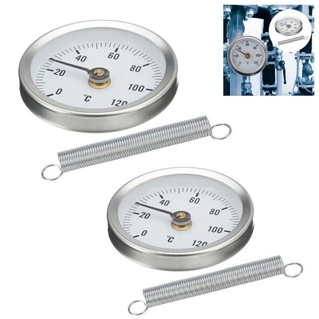 THERMOMET TESTING GAUGE Temperature Gauge With Spring Thermometer Clip ...