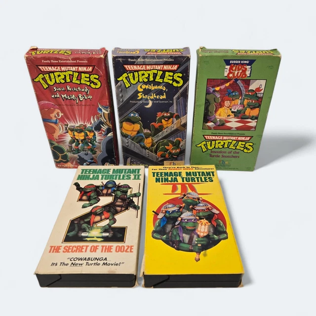 TEENAGE MUTANT NINJA Turtles VHS Collection Cartoon And Movie Lot of 5 ...