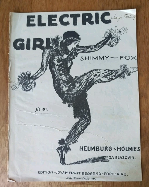 SPARTITO MUSICALE - ELECTRIC GIRL - Shimmy-Fox - Helmburg-Holmes Op.151 ...